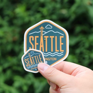 Seattle Washington Sticker | City Stickers | Waterproof, Vinyl and ...