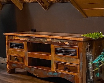 Rustic Tv Console | Etsy