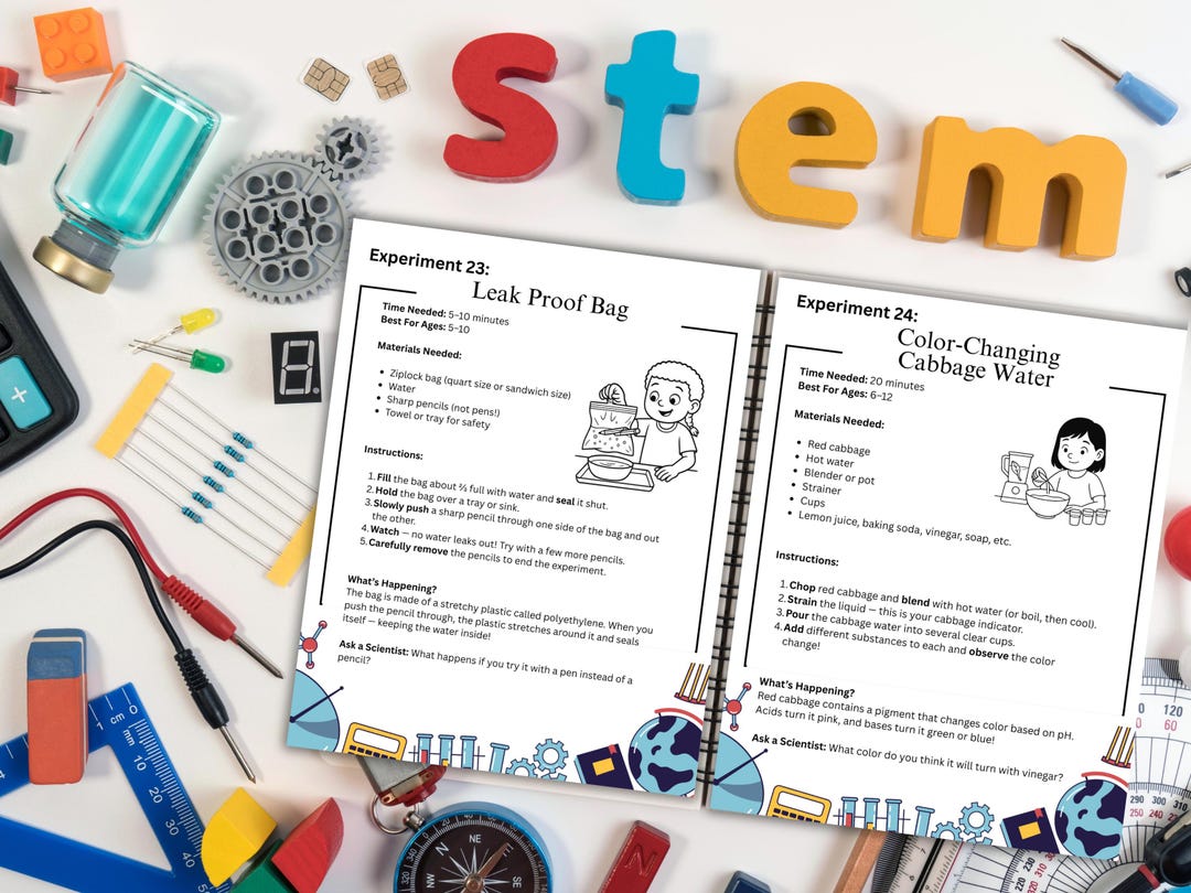 25 Printable Science Experiments for Kids | PDF Activity Sheets With ...
