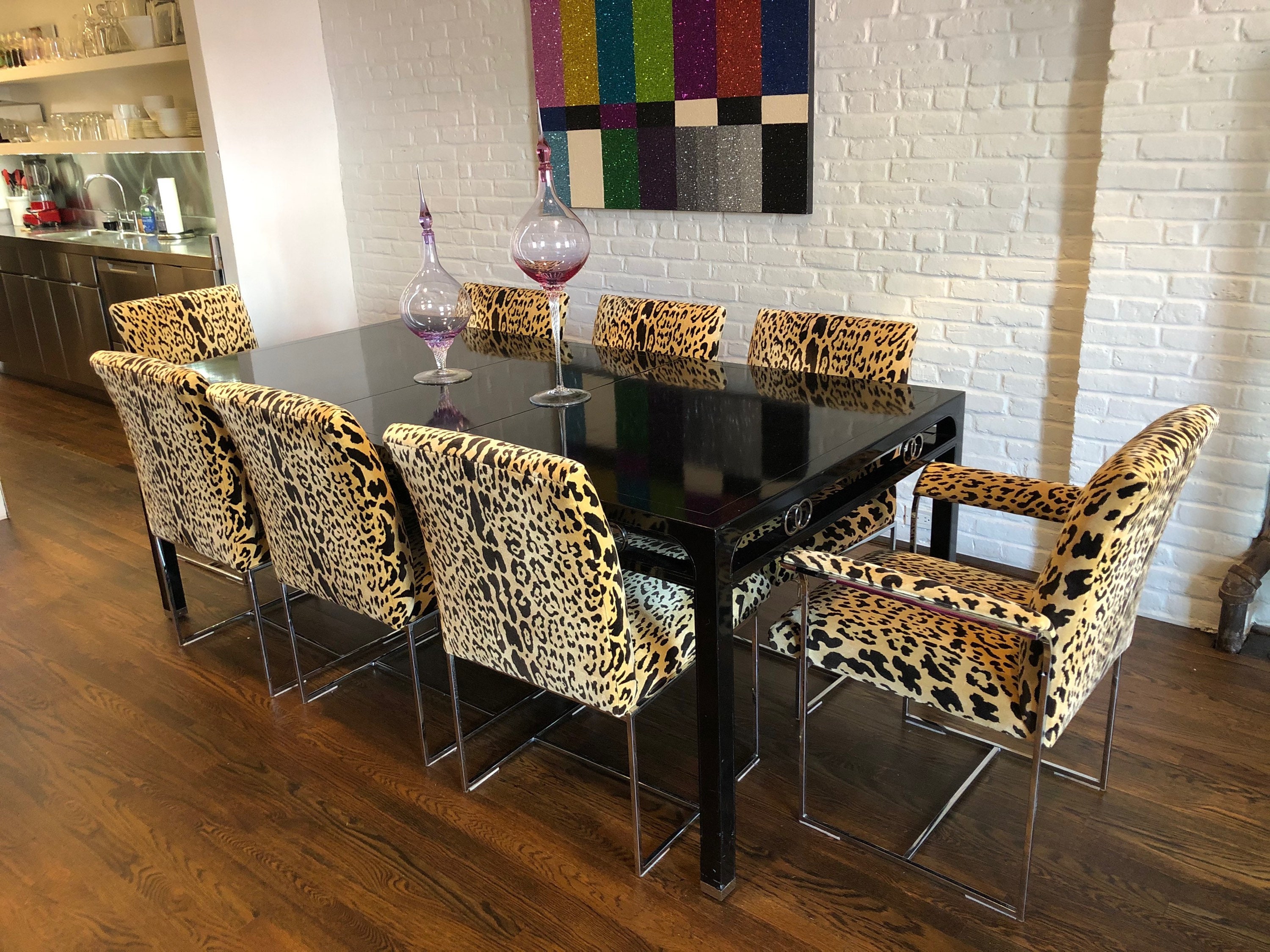 Gorgeous and rare large black lacquer dining table From | Etsy