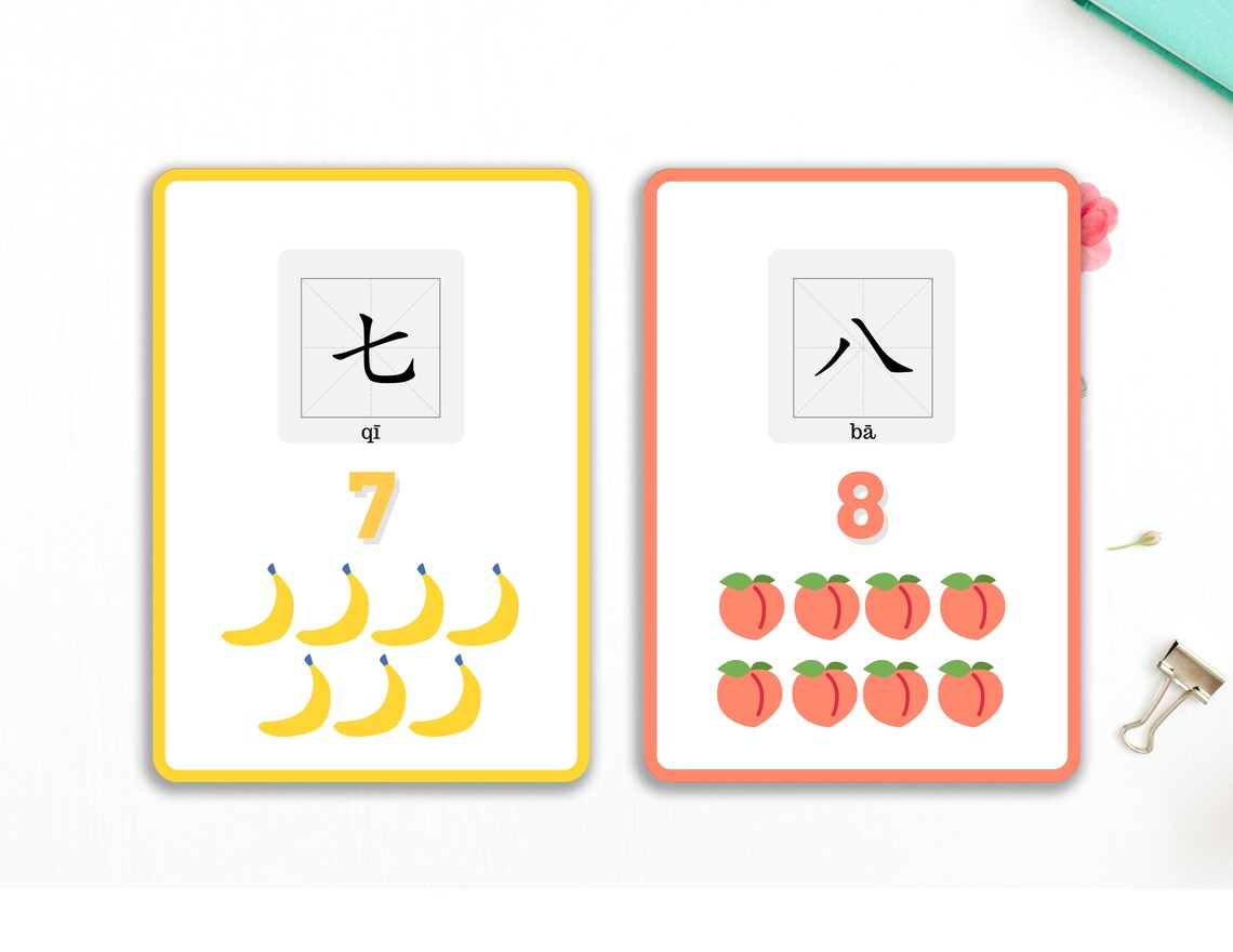 Chinese Numbers Flash Cards | Printable Mandarin Numbers Flash Cards ...