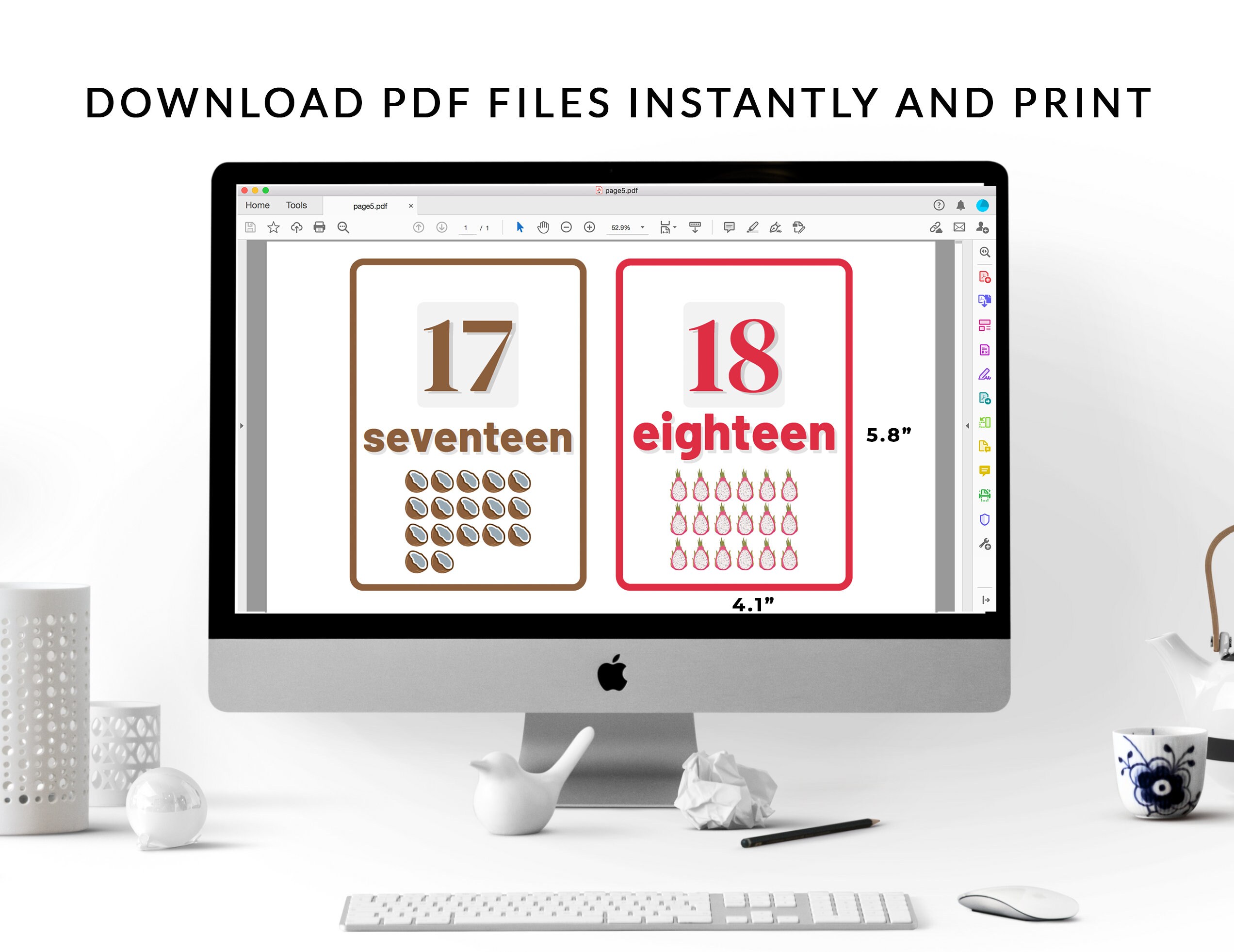 Numbers Flash Cards | Printable 1-20 Flash Card Set | Colourful Number ...