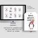 Printable Christmas Gift Tags | Penguin Christmas Tags | Set of 4 ...