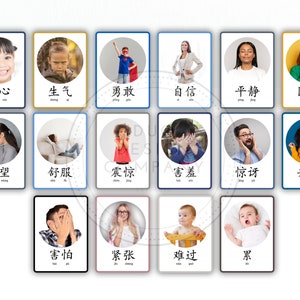 Chinese Emotions Flashcards | Emotions in Mandarin | Simplified ...