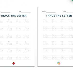 Printable 26 Page Alphabet Tracing Worksheet | Letter Tracing Worksheet ...