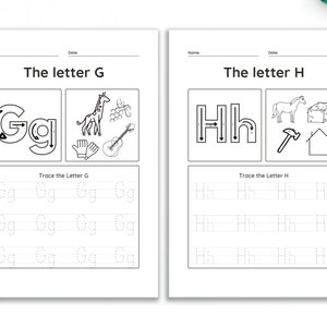 Printable Learn the Alphabet Worksheet | How to Write Letters | Learn ...