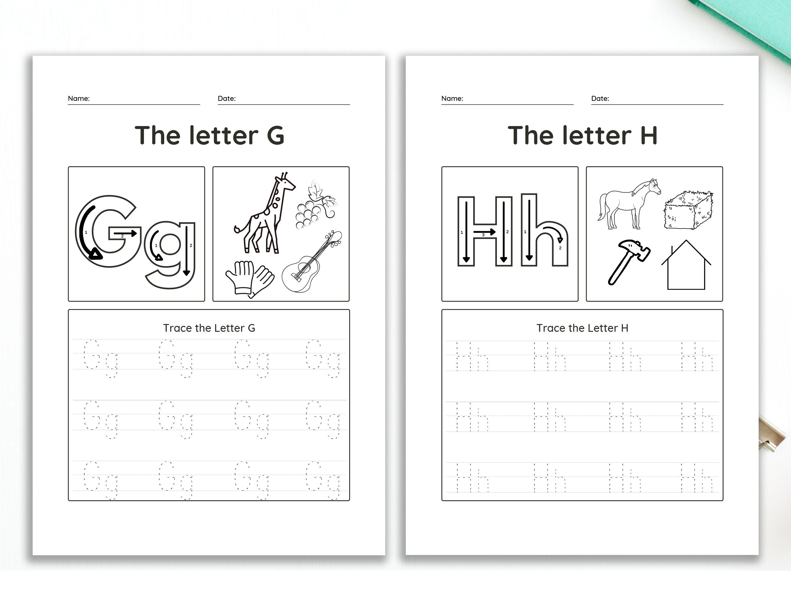 Printable Learn the Alphabet Worksheet How to Write Letters Learn to ...