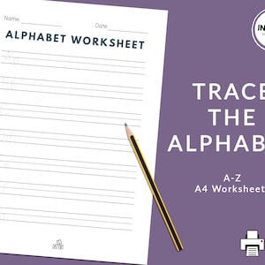 Printable Alphabet Tracing Activity | Homeschool English Lesson ...