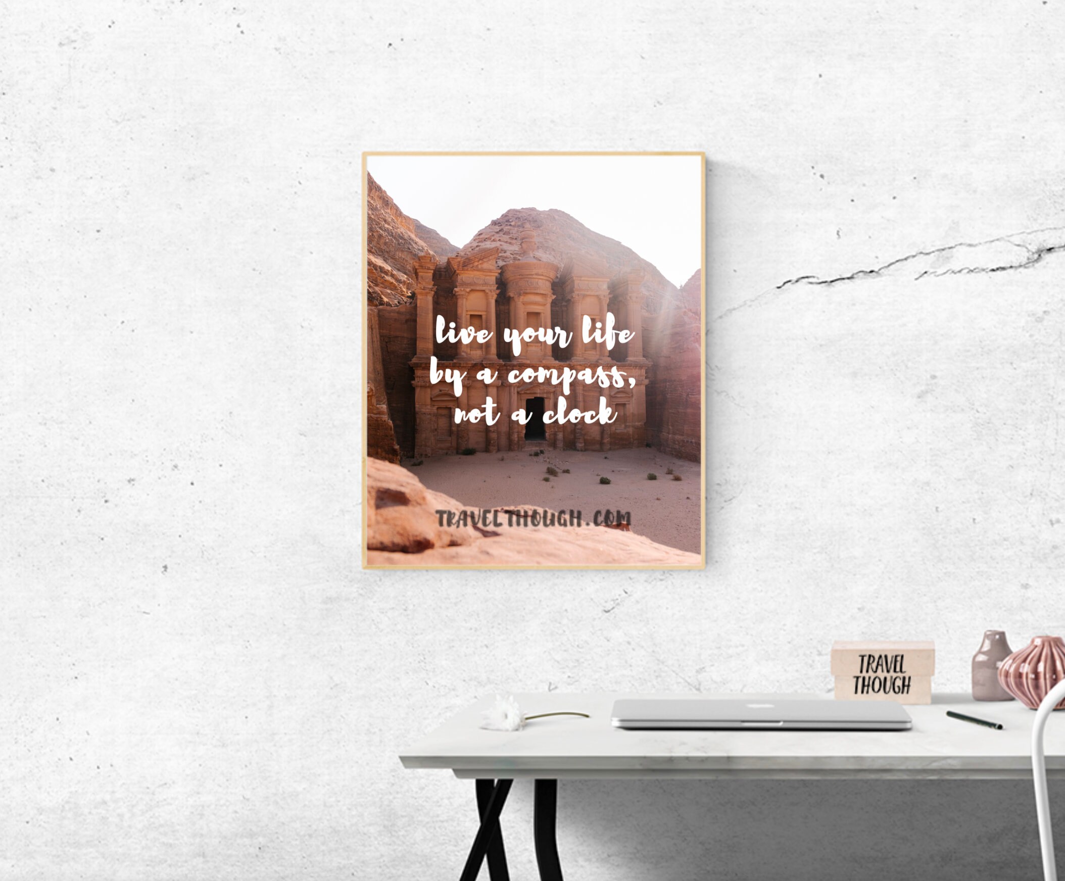 Travel Quote Printable Art, Quote Poster, Bedroom Decor, Inspirational ...