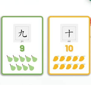 Chinese Numbers Flash Cards | Printable Mandarin Numbers Flash Cards ...