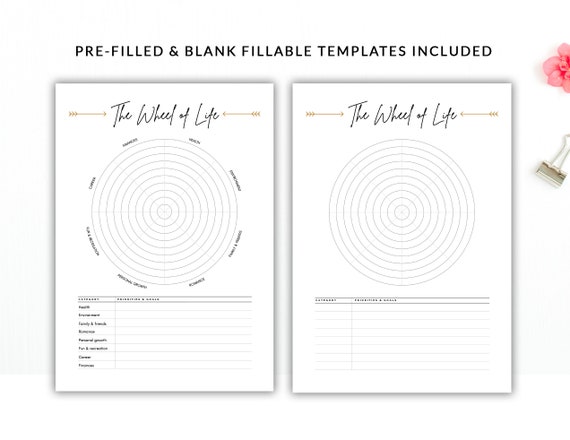 Life Balance Wheel Blank