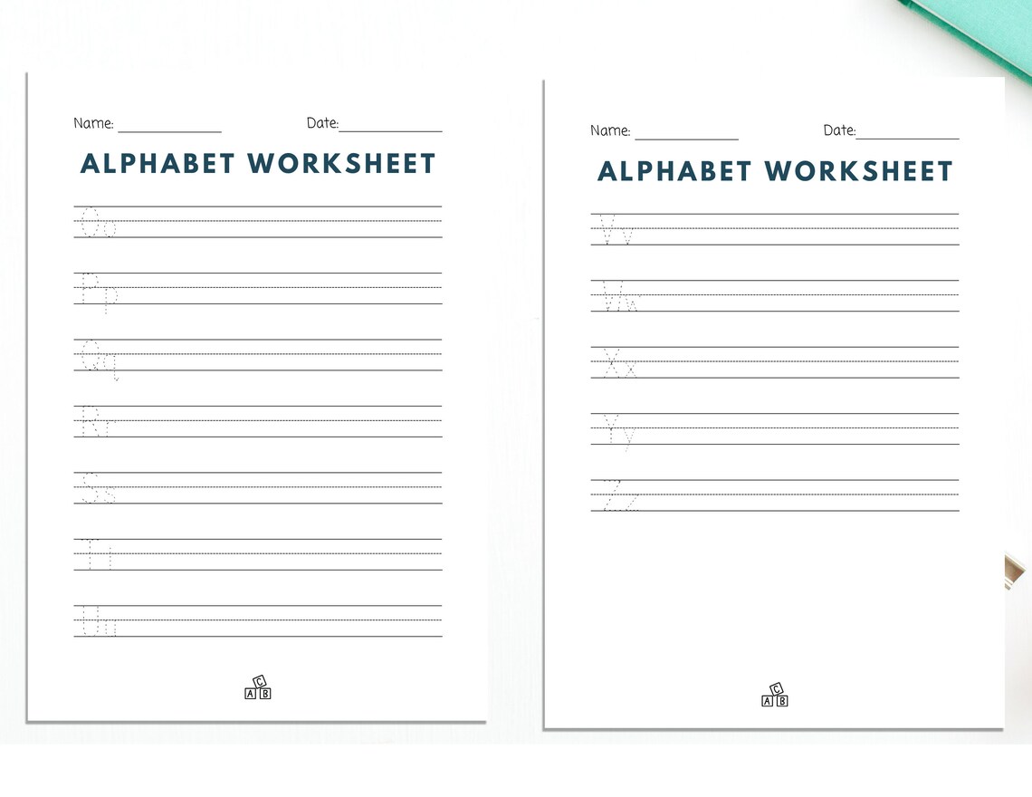 Printable Alphabet Tracing Activity | Homeschool English Lesson ...