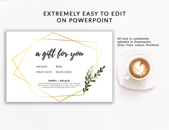 Powerpoint Gift Certificate Template