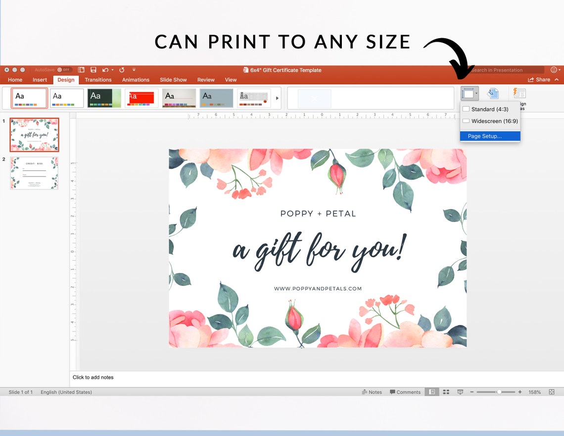 Editable Gift Voucher | Printable Gift Certificate | Gift Card Template ...