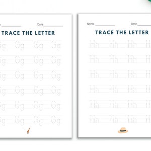 Printable 26 Page Alphabet Tracing Worksheet | Letter Tracing Worksheet ...