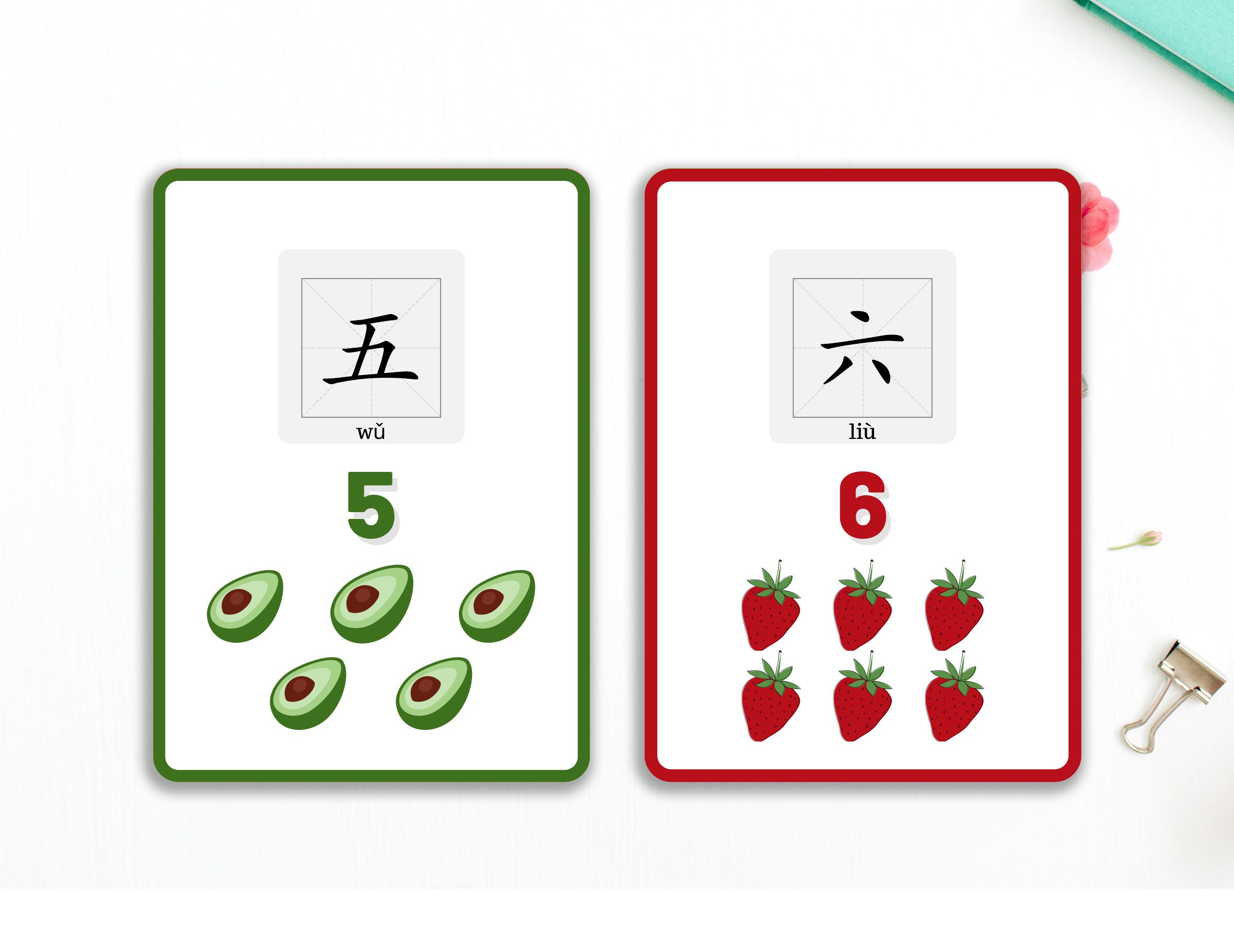 Chinese Numbers Flash Cards | Printable Mandarin Numbers Flash Cards ...