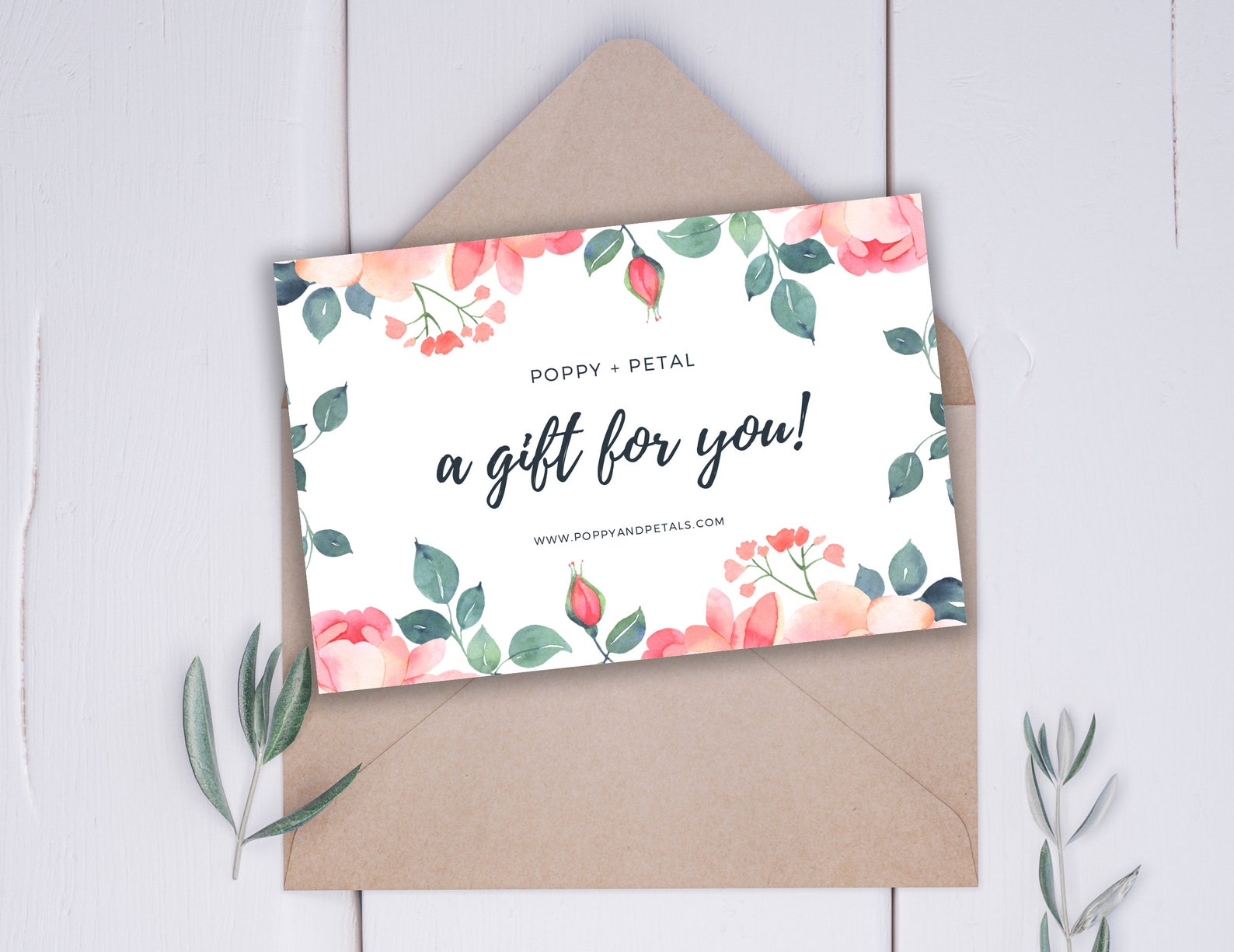 Editable Gift Voucher | Printable Gift Certificate | Gift Card Template ...