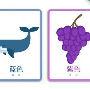 Printable Chinese Colour Flash Cards | Colour Flash Cards in Mandarin ...