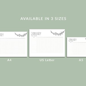 Printable Year in Pixels | Habit Tracker | Habit Log | Goal Tracker ...