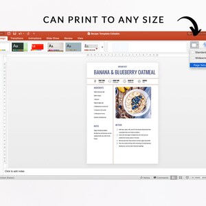 Editable Recipe Template | Recipe Card Template | Microsoft Powerpoint ...