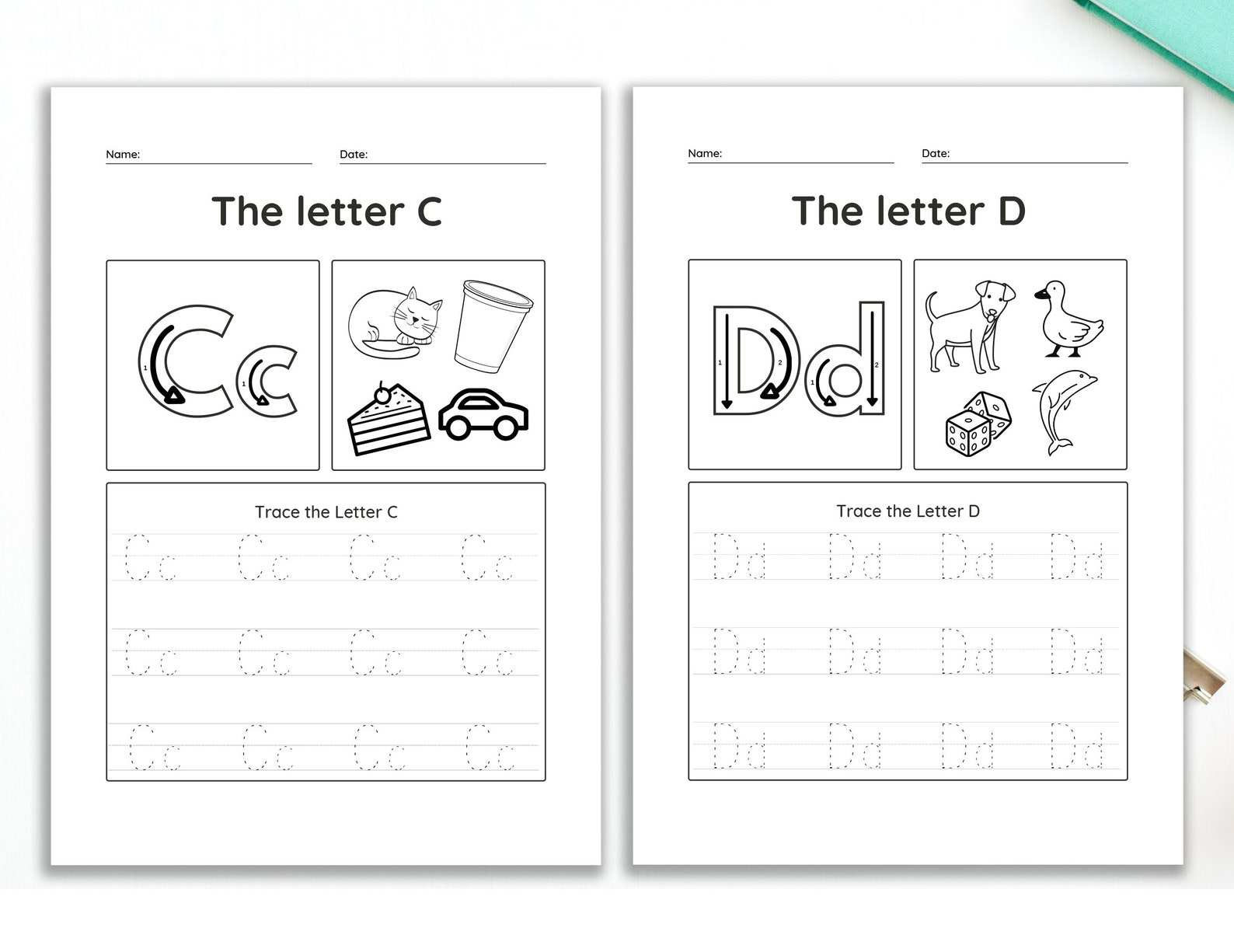 Printable Learn the Alphabet Worksheet How to Write Letters Learn to ...
