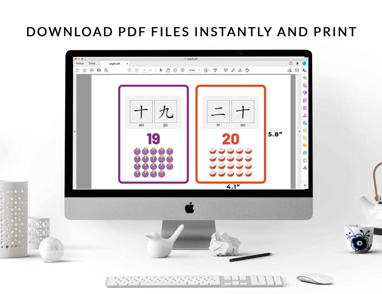 Chinese Numbers Flash Cards | Printable Mandarin Numbers Flash Cards ...