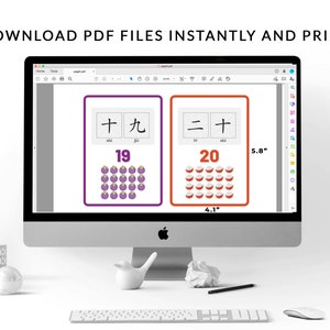 Chinese Numbers Flash Cards | Printable Mandarin Numbers Flash Cards ...