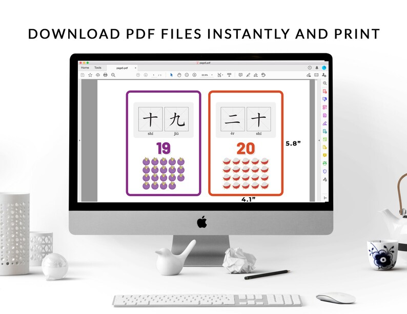 Chinese Numbers Flash Cards | Printable Mandarin Numbers Flash Cards ...