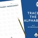 Trace the Alphabet Worksheet Homeschool Activity Learn the - Etsy