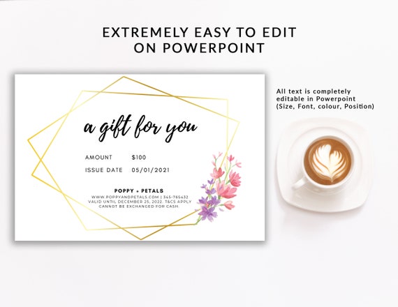 Gift Certificate Template Powerpoint