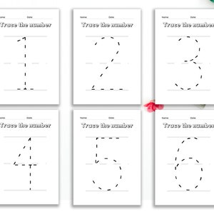 Printable Large Trace the Number Worksheet | Tracing Numbers Worksheets ...