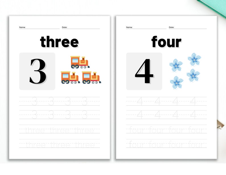 Printable Numbers Tracing Worksheet | 1-20 Number Worksheet Activity ...