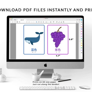 Printable Chinese Colour Flash Cards | Colour Flash Cards in Mandarin ...
