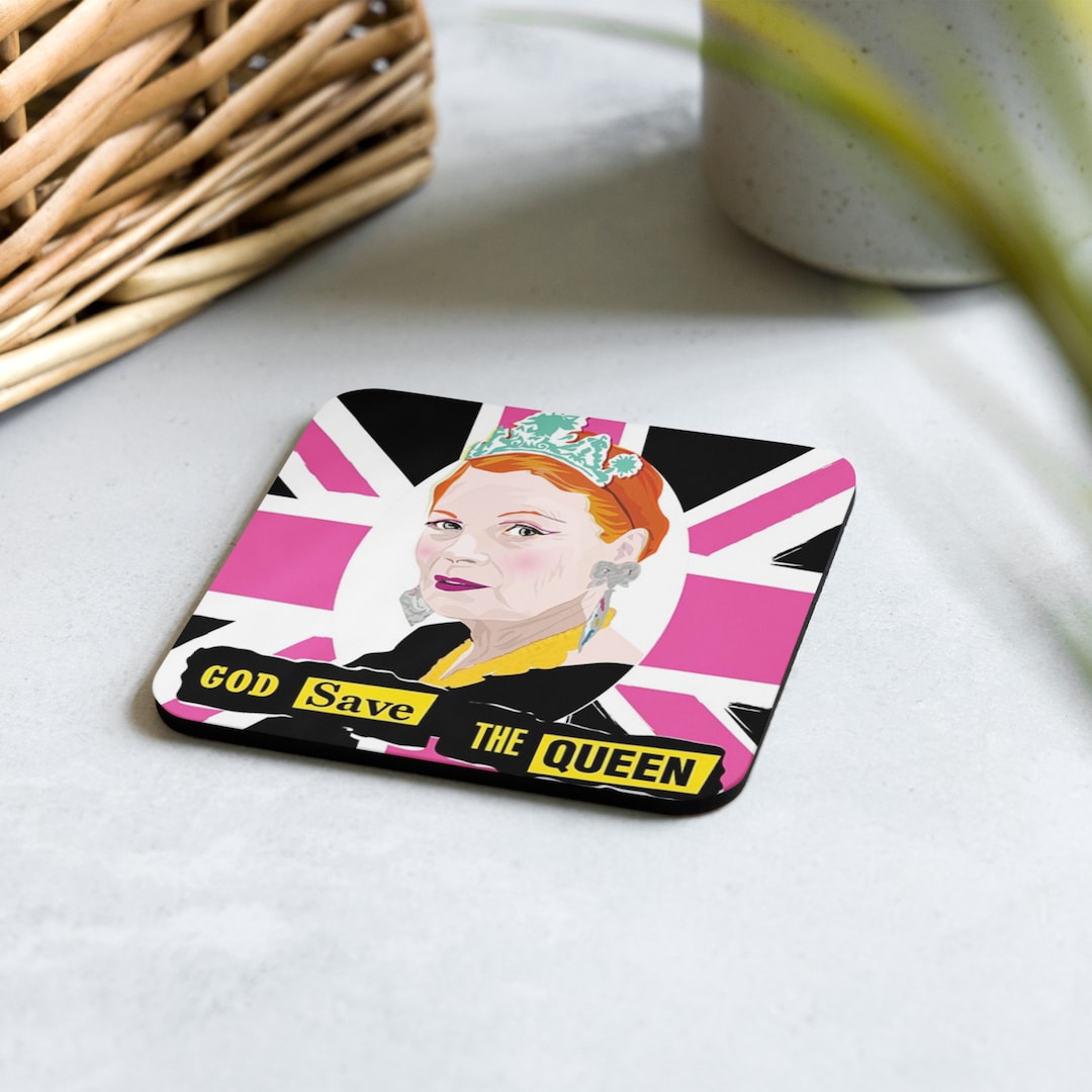 Vivienne Westwood God Save the Queen Punk Cork-back Coaster - Etsy