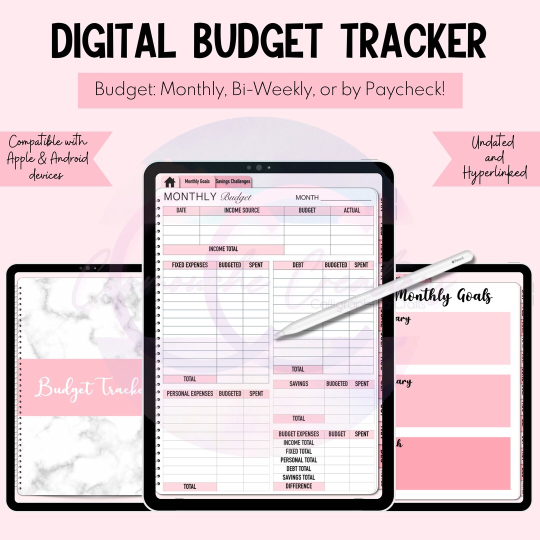 Digital Budget Planner Digital Planner Goodnotes Digital - Etsy