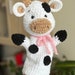 Cow Hand Puppet Pattern PDF Crochet Cow Farm Toys for Puppet Show ...