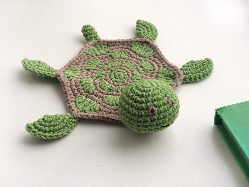 Crochet Turtle Coaster Pattern PDF Turtle Drink Coaster Crochet Pattern ...