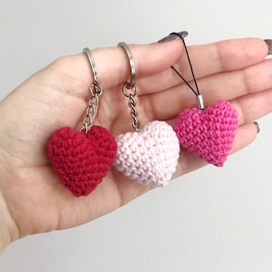 Valentine Keychain Crochet Heart Pattern PDF Love Crochet Pattern Easy ...