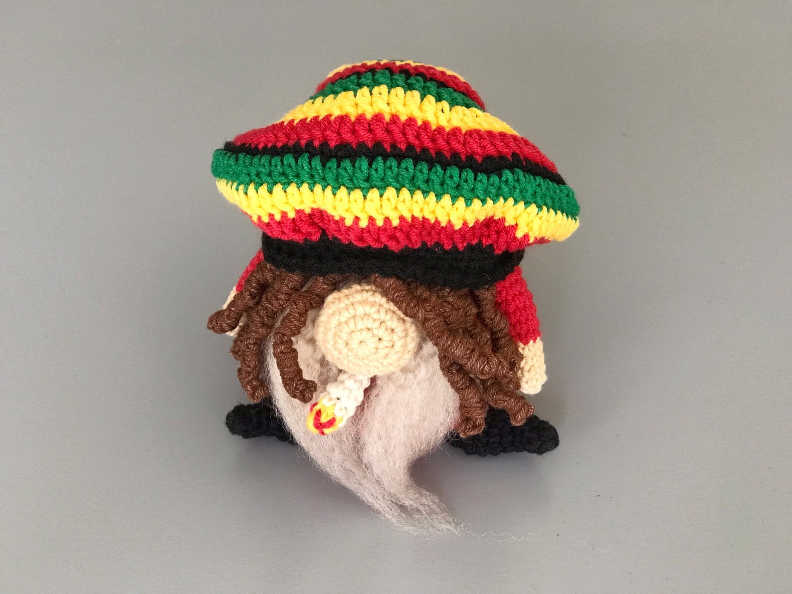 Crochet Rasta Gnome Pattern PDF Smoker Amigurumi Pattern Green - Etsy