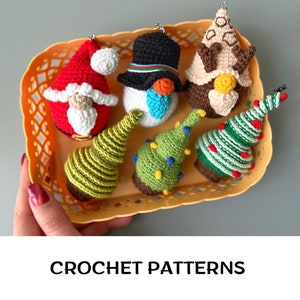 Christmas Keychains Gnomes Patterns PDF Crochet Keychain Patterns ...