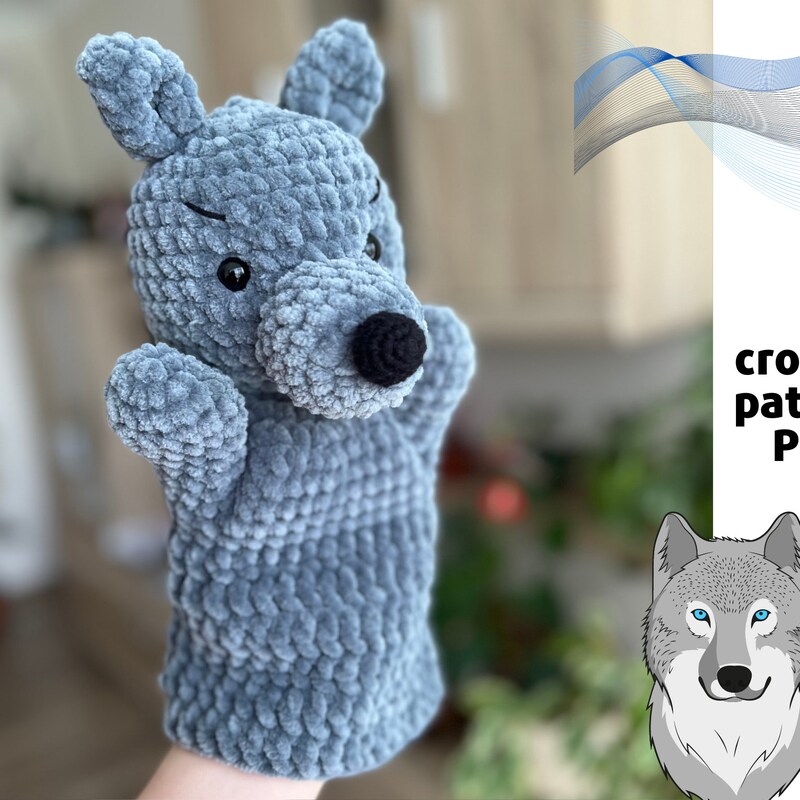 Wolf Finger Puppet - Etsy