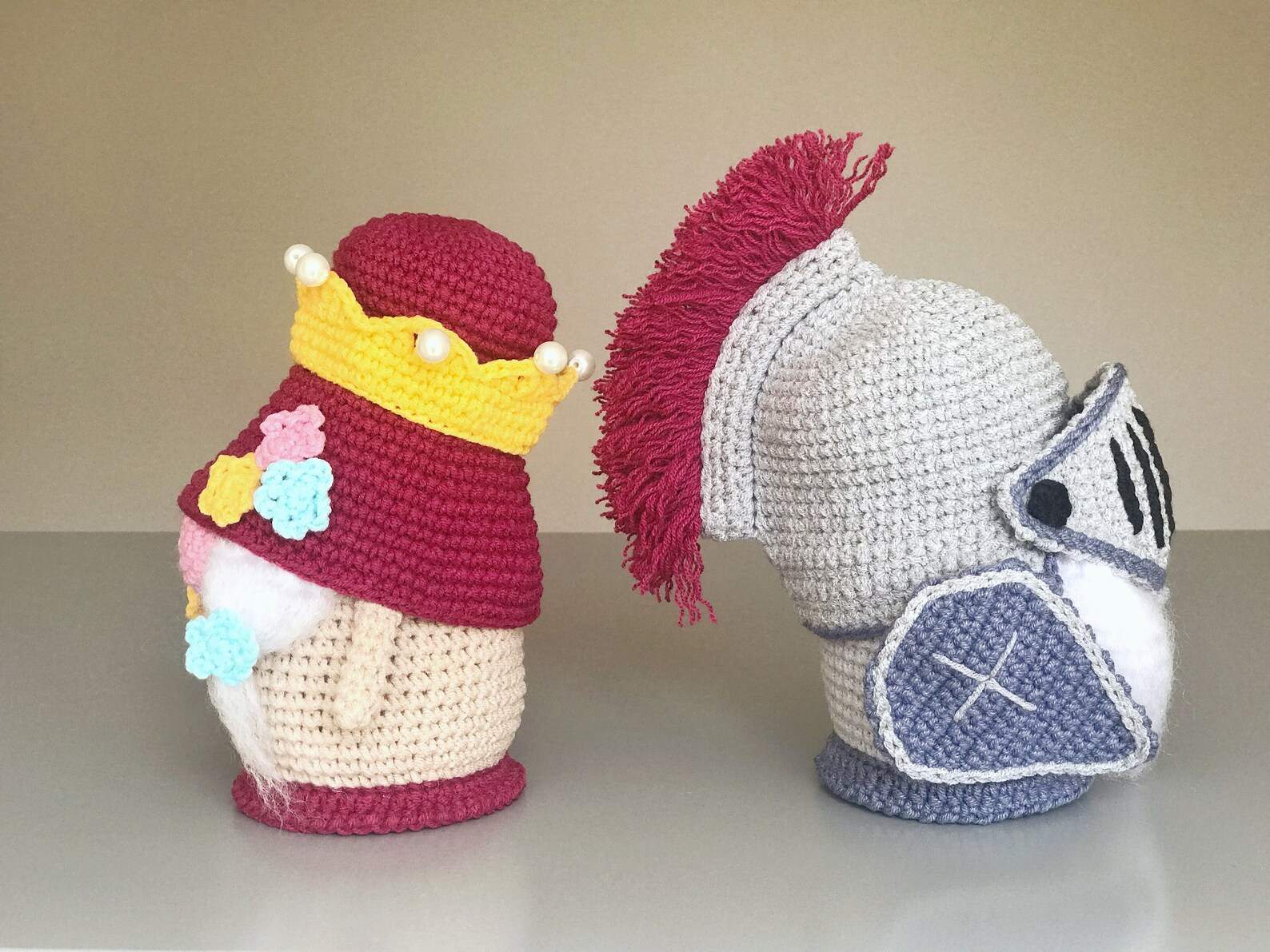 Crochet Monarchy Gnomes Patterns PDF Crochet Knight Pattern | Etsy