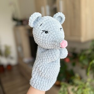 Crochet Mouse Hand Puppet Pattern PDF Amigurumi Hand Puppets Easy ...