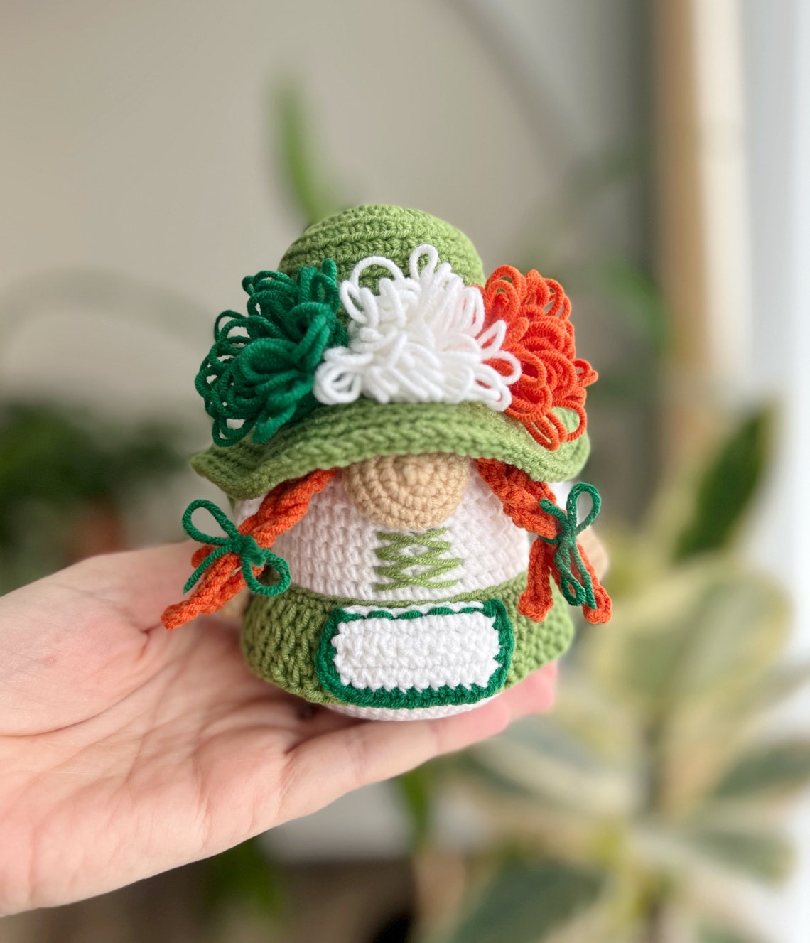 Irish Doll Gnome Pattern PDF St. Patrick Day Gonk Patterns Gnome Girl ...