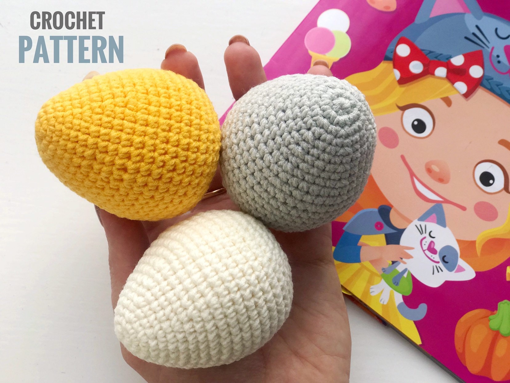 Crochet Big Easter Eggs Pattern PDF Crochet Easter Pattern | Etsy