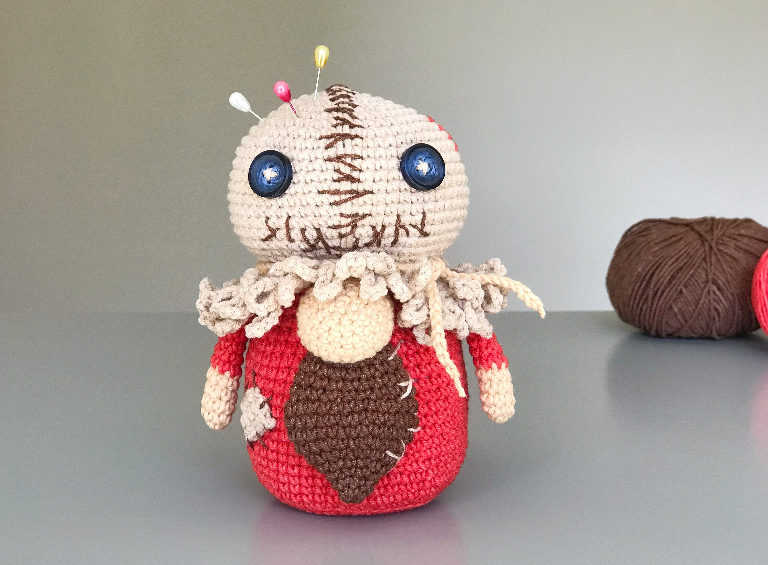 Amigurumi Sam Gnome Crochet Pattern PDF Creepy Sam Halloween | Etsy