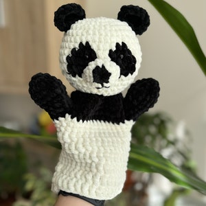 Panda Hand Puppet Pattern PDF Crochet Panda Pattern Crochet Toys for ...