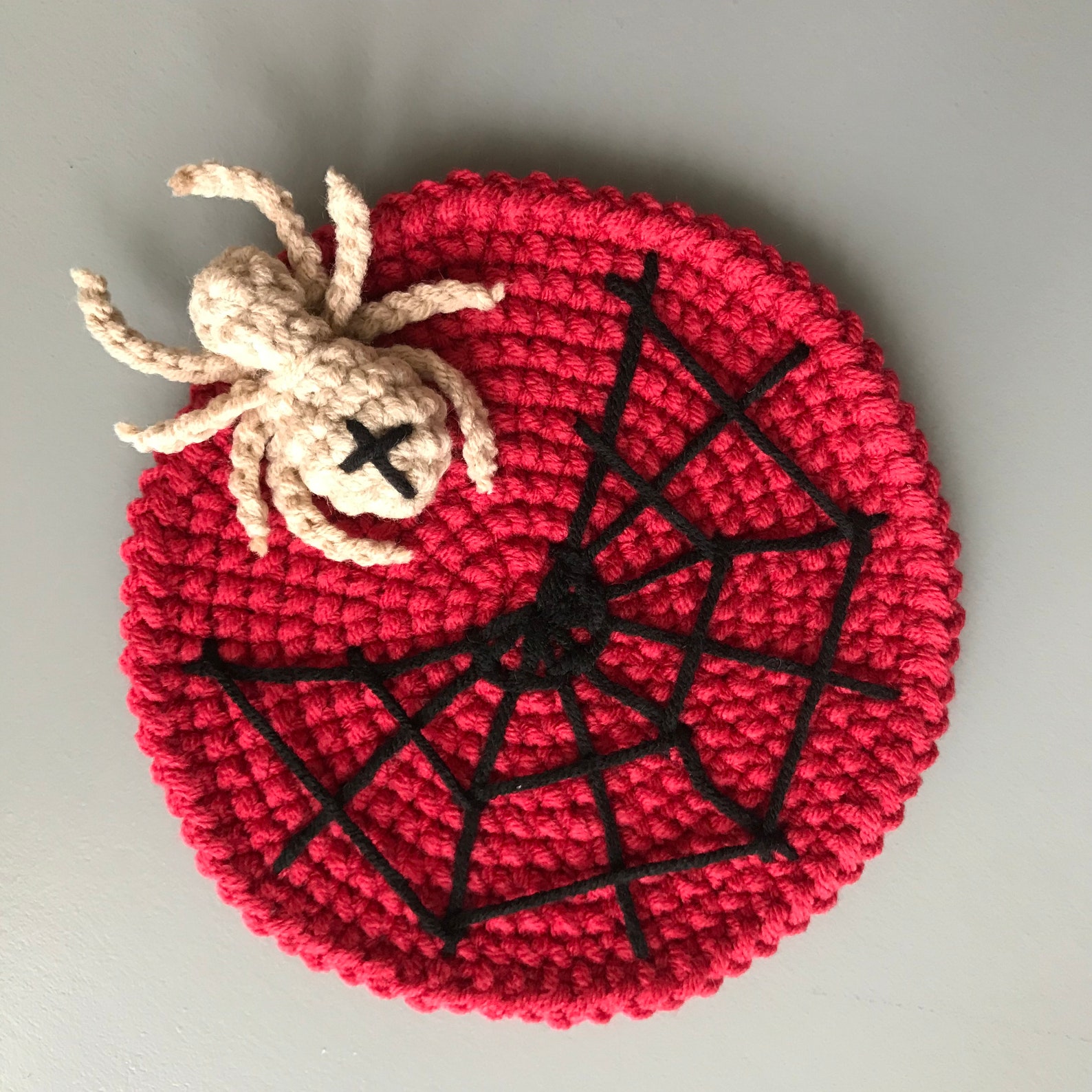 Halloween Spider Coaster Pattern PDF Spider Web Coaster Halloween ...