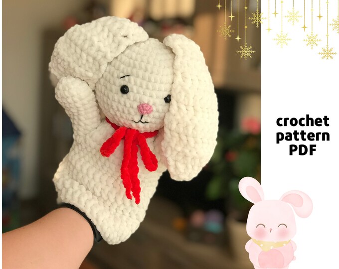 Bunny Rabbit Hand Puppet - Etsy