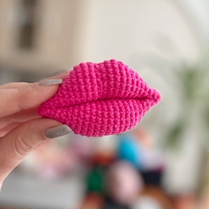 Crochet Lips Pattern PDF Crochet Kiss Valentine's Day Gift Amigurumi ...
